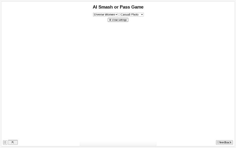 AI Smash or Pass Game ― Perchance Generator