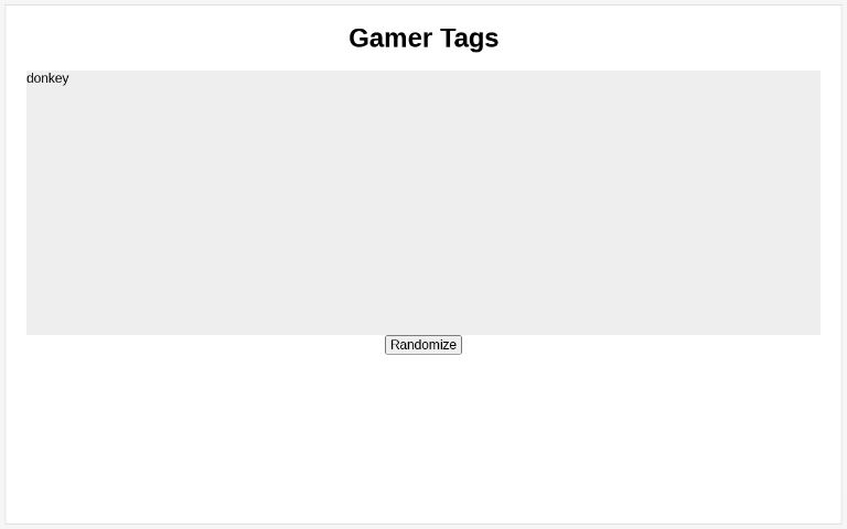 Gamer Tags ― Perchance Generator