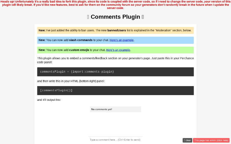 💬 Comments Plugin 💬