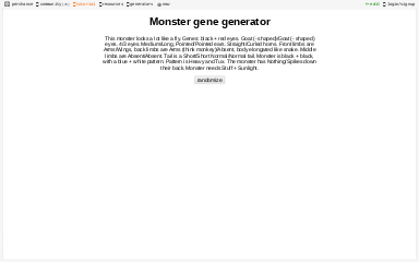 Monster gene generator