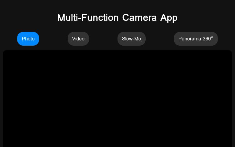 Multi-Function Camera App ― Perchance Generator