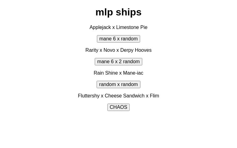 mlp ships ― Perchance Generator