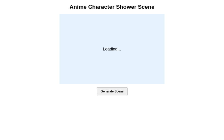 Anime Character Shower Scene ― Perchance Generator