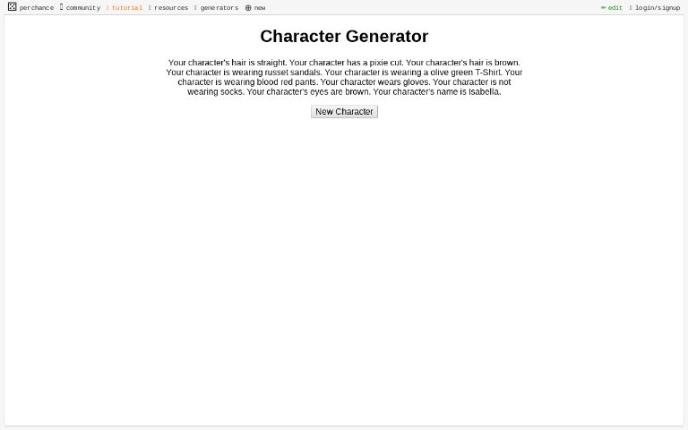 Character Generator