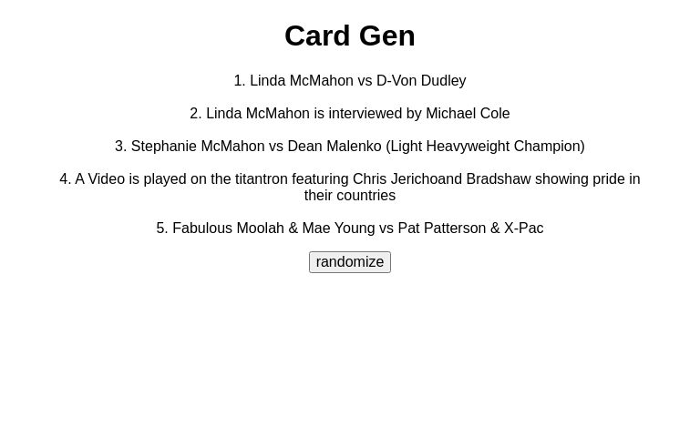 Card Gen
