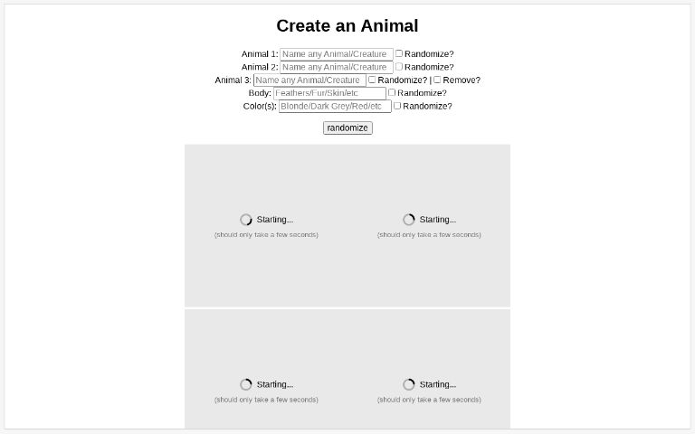 Create an Animal ― Perchance Generator