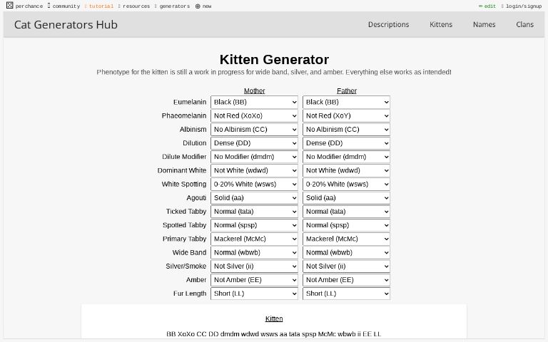 Kitten Generator