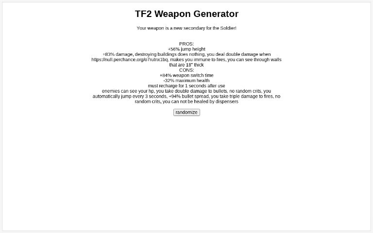 TF2 Weapon Generator