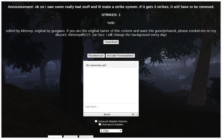 Clan Generator Edited