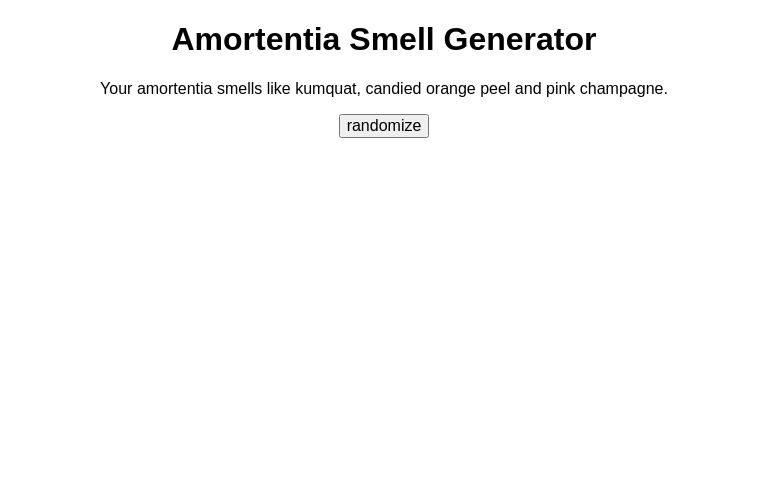 Amortentia Smell Generator