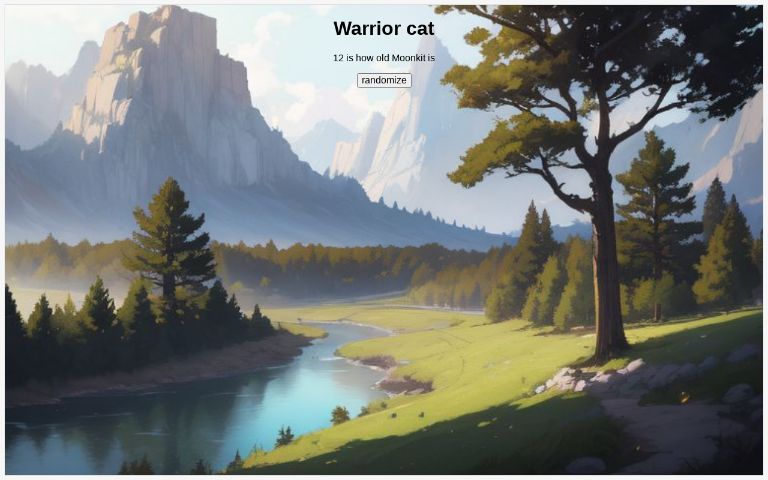 Warrior cat ― Perchance Generator