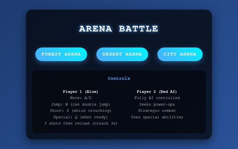ARENA BATTLE ― Perchance Generator