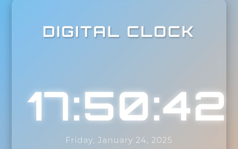 Digital Clock ― Perchance Generator