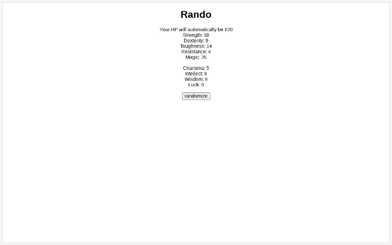 Rando ― Perchance Generator