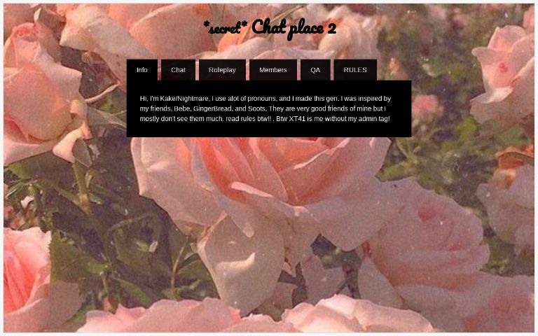 *secret* Chat place 2
