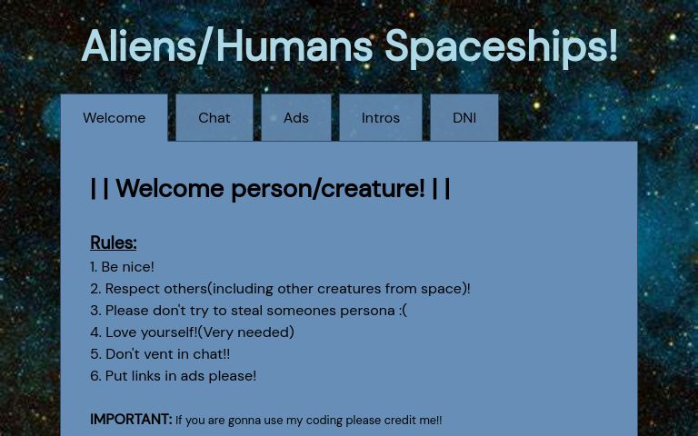 Aliens/Humans Spaceships! ― Perchance Generator
