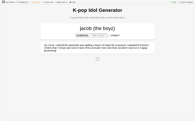 K-pop Idol Generator