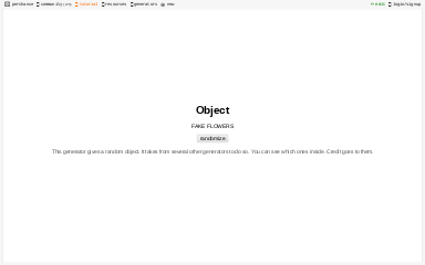 Object ― Perchance Generator