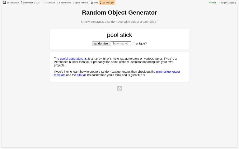 Random Object Generator