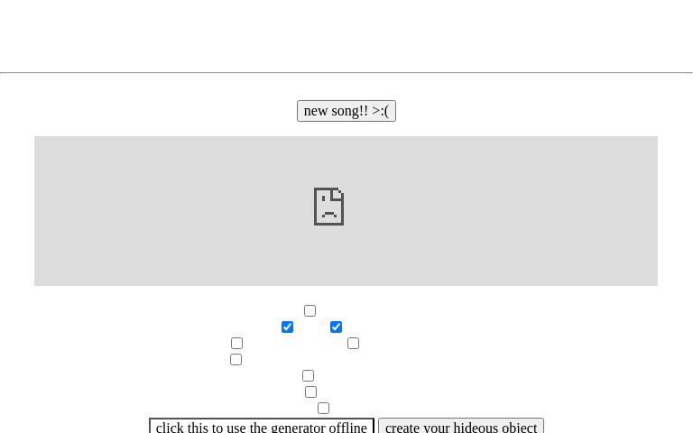 Ze Epic Object OC Generator
