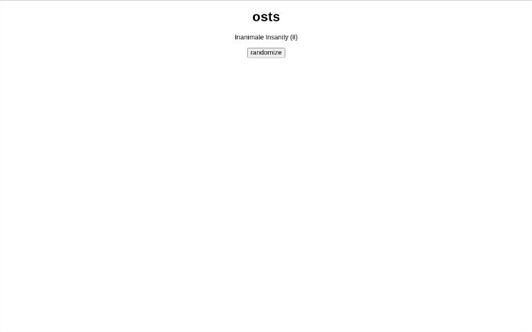 osts ― Perchance Generator