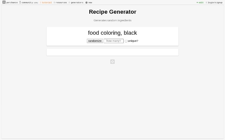 Recipe Generator