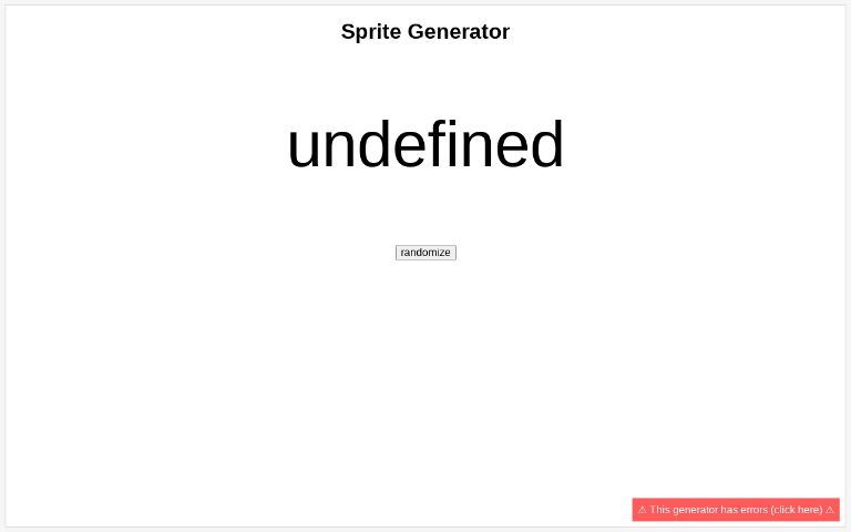 Sprite Generator