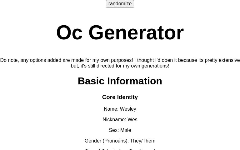 Oc Generator