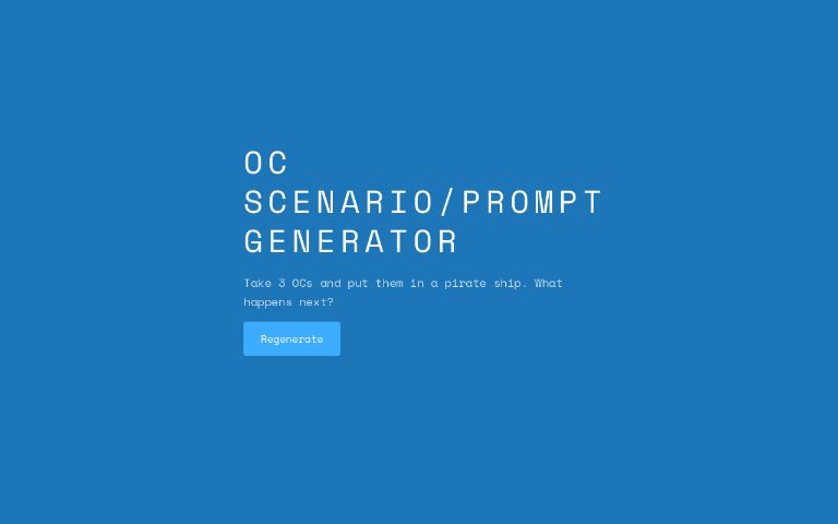 Oc Scenarioprompt Generator