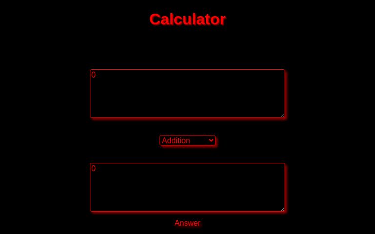 Calculator ― Perchance Generator