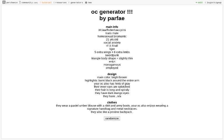 oc generator !!! by parfae