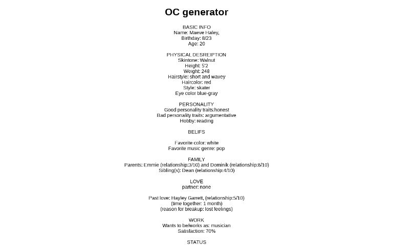 OC generator