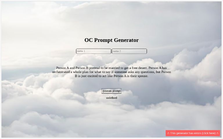 OC Prompt Generator