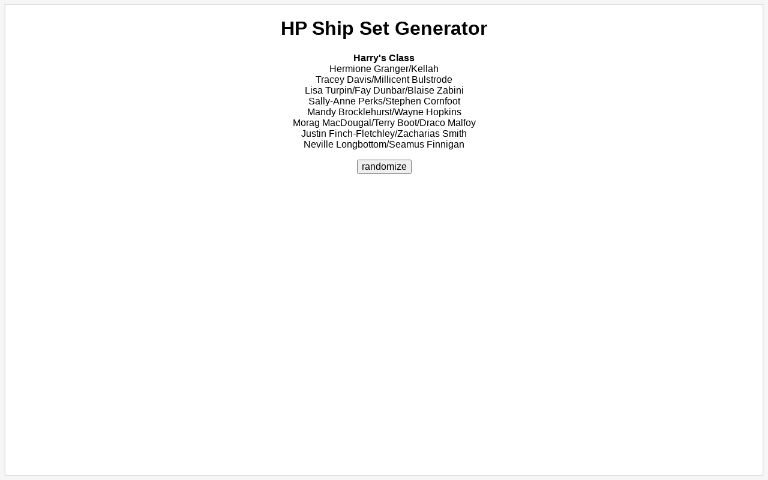 HP Ship Set Generator