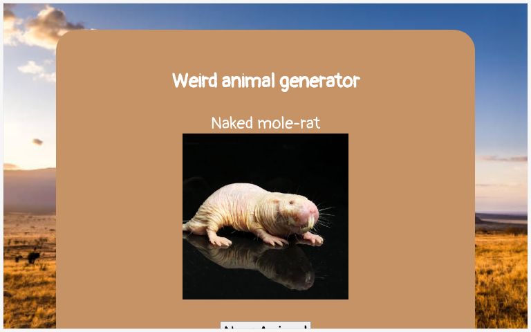 Odd Animals ― Perchance Generator