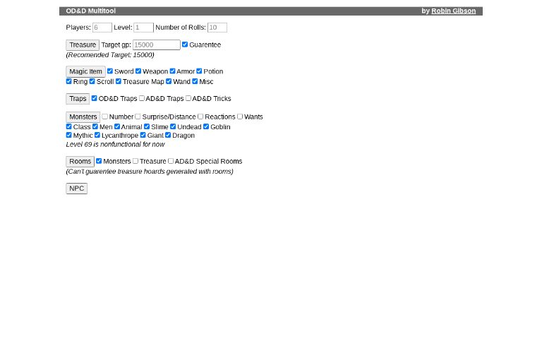 Odd Multitool ― Perchance Generator