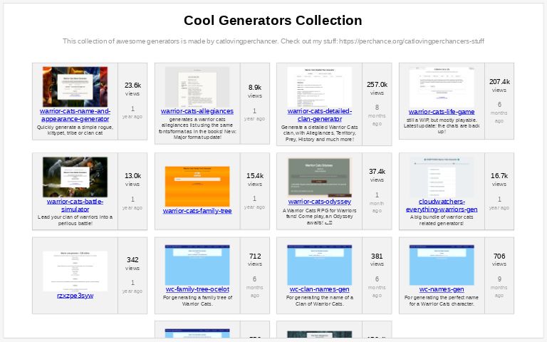 Cool Generators Collection
