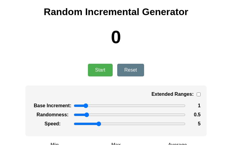 Random Incremental Generator