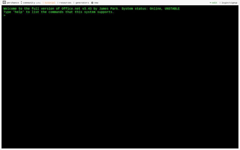 Office Job ― Perchance Generator