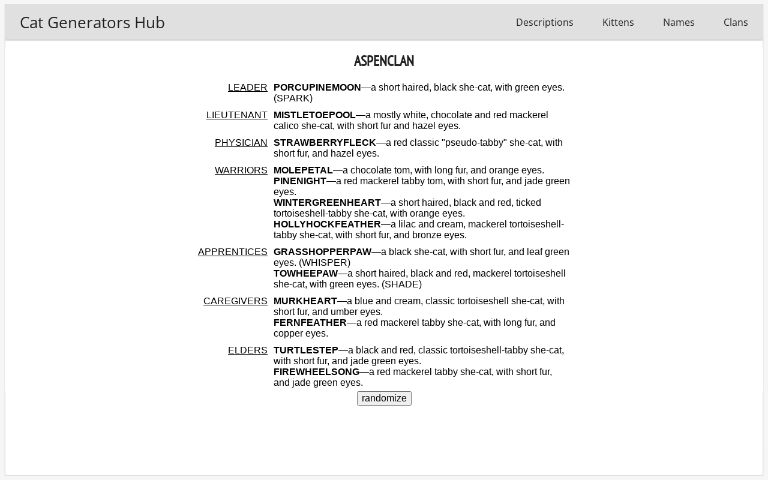 Michigan Clans Clan Generator