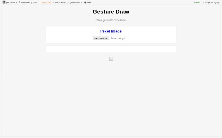 Gesture Draw ― Perchance Generator
