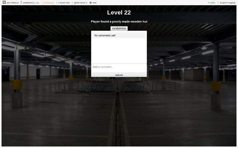 Level 22 ― Perchance Generator
