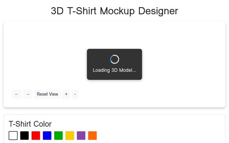 3D T-Shirt Mockup Designer ― Perchance Generator