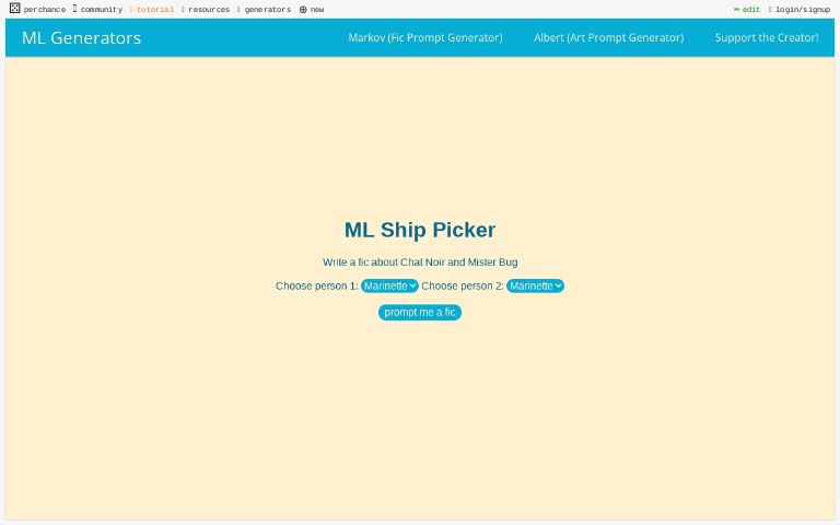 ML Ship Picker ― Perchance Generator