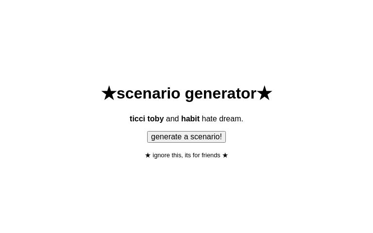 ★scenario generator★