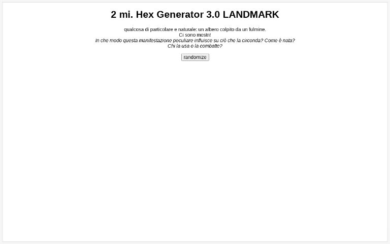 2 mi. Hex Generator 3.0 LANDMARK