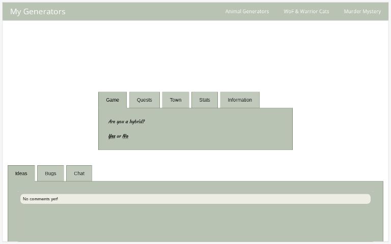 WoF Life! Creator's Version ― Perchance Generator