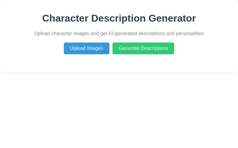 Character Description Generator