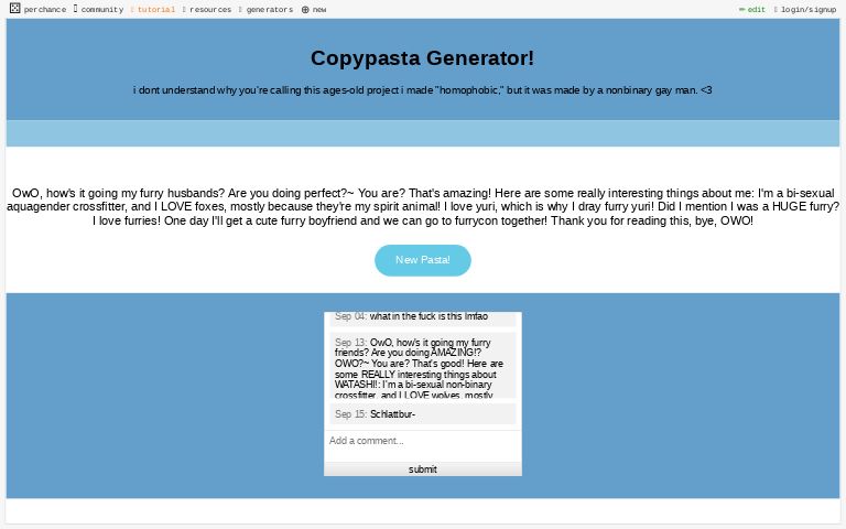 Copypasta Generator!