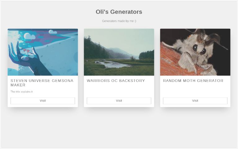 Oli's Generators